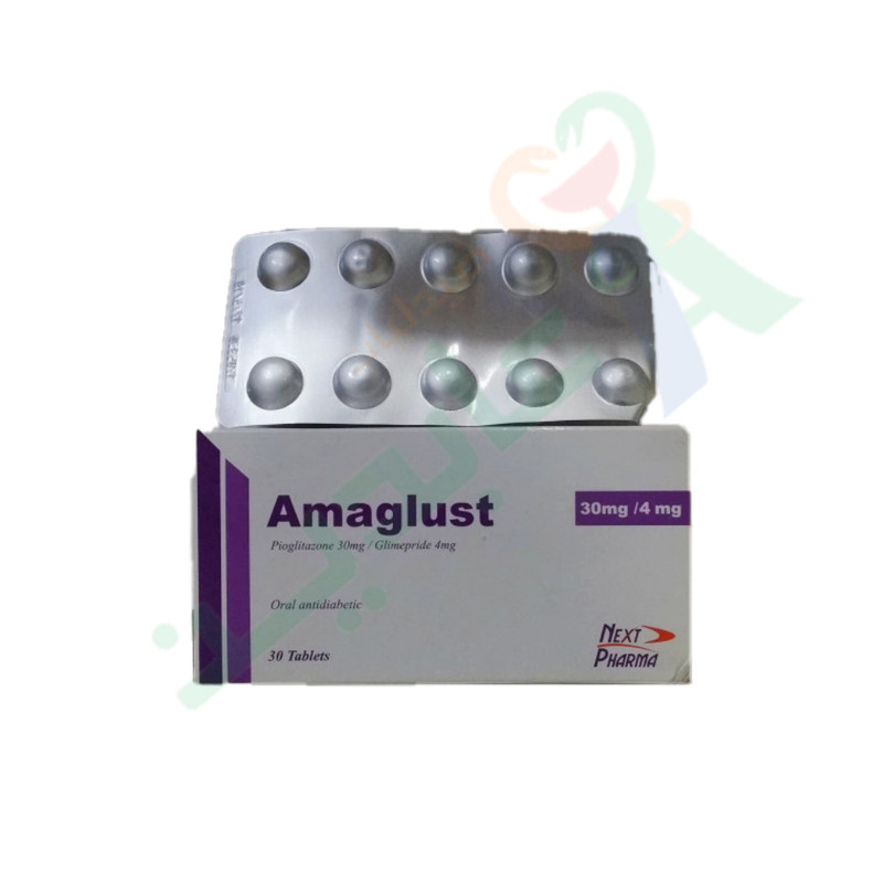AMAGLUST 30 MG /4 MG 30 TABLET-- | Abdin Pharmacies